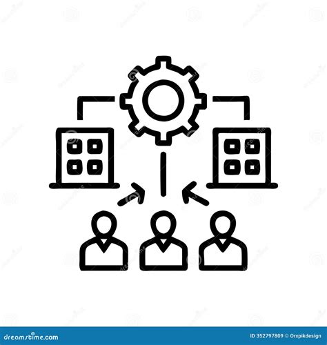 Corporate Restructuring Plan Icon Visual Vector Illustration