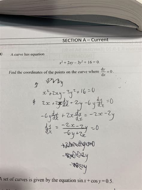 A Level Maths Topic Implicit Differentiation I Differentiated It