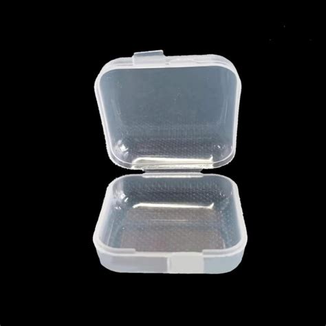 35x35x18mm Clear Plastic Parts Storage Case For Components