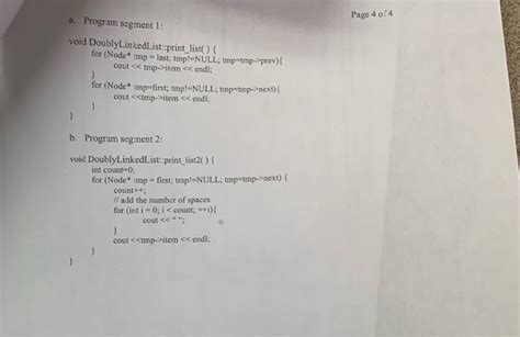 Solved 3 Time Complexity And Doubly Linked List 1