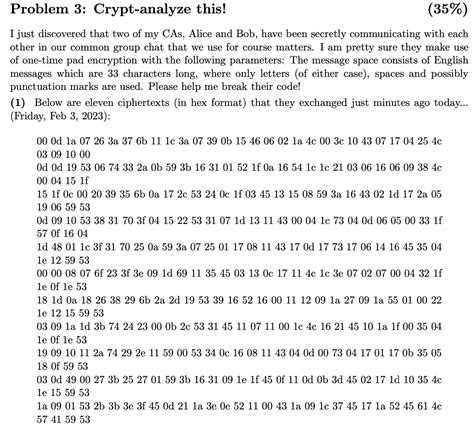 Solved 1 Write Down The 11 Plaintext Messages That Were