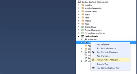 Orchardcms Orchard 110 Build Failed Using Vs2015 With Lots Of Dll