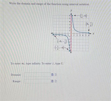 solved write the domain and range of the function using