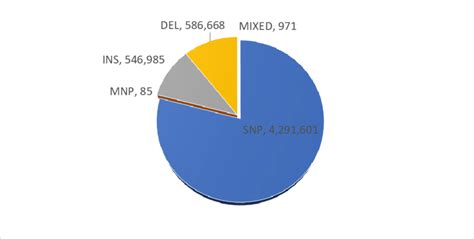 Distribution Of Variant Types A And Location In Genomic Regions B Download Scientific