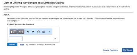 Solved Visible Light Passes Through A Diffraction Grating