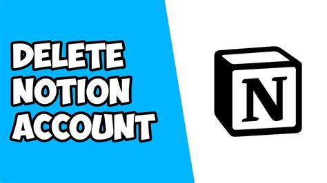 How To Delete Notion Account Youtube