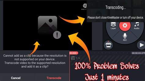 Kinemaster Transcoding Problem Solves Just 1 Minutes Tech And Editz Hk Youtube