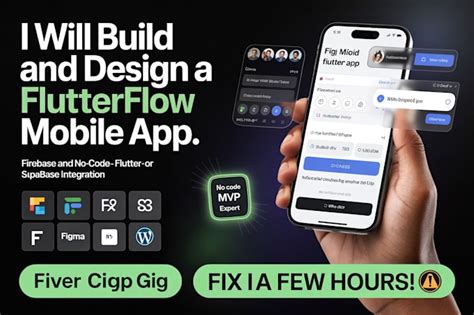 Figma Flutter Flow Mobile No Code Appwith Firebase Apis Mv Supabase Ui By Theresatrannew Fiverr