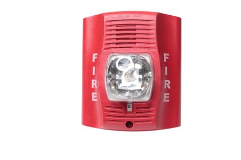 System Sensor P RHK Wire Horn Strobe Red NO Waterproof Box