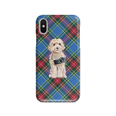 Champagne Cockapoo Tartan Phone Case 11 Tartan Styles Iphone 6 S Plus 7 Plus 8 Plusx Xs