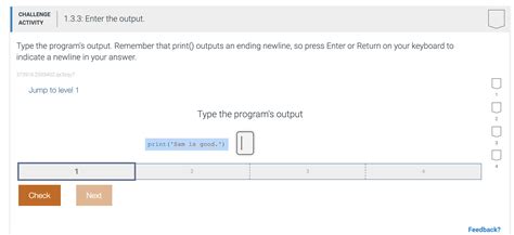 Solved Challenge Activity 133 Enter The Output U Type