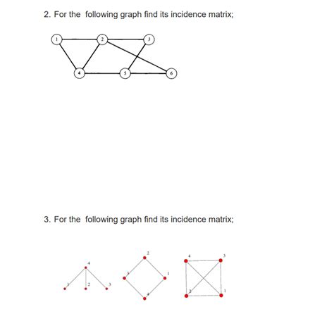 1 Draw A Graph From Following Node Arc Incidence
