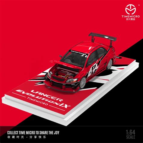 Timemicro 164 三菱 Mitsubishi Lancer Evo 9代 玩命關頭模型車 Evolution 蝦皮購物