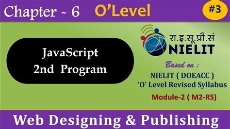 3 Chapter6 Olevel Javascript 2nd Program About Variables In Javascript Javascript Olevel