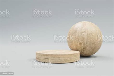 3d 디스플레이 연단 파스텔 흰색 배경 아름다움 화장품 프리젠 테이션 구 공을위한 천연 나무 최소 받침대 복사 공간 템플릿 3d