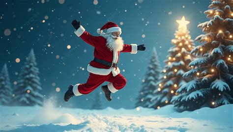 산타클로스 뛰는 것 고립된 백색 위에서 축하 크리스마스 산타 클로스 점프에 고립 된 흰색 축하 크리스마스 산타 클로스 뛰는 것 고립된 배경 일러스트 및 사진 무료