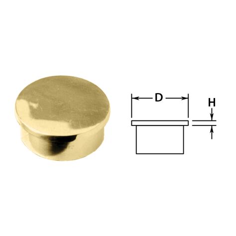 2 12 Brass Flush End Cap