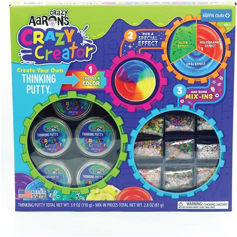 Crazy Aarons Crazy Creator Thinking Putty Kit Never Dries Out Sensory Play