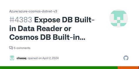 expose db built in data reader or cosmos db built in data contributor