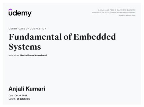 Embeddedsystems Certificatecompletion Anjali Kumari