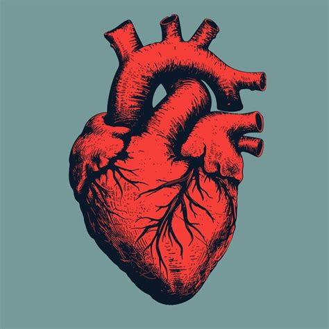 символический дизайн символа от милого сердца к любви векторная иллюстрация Премиум Ai