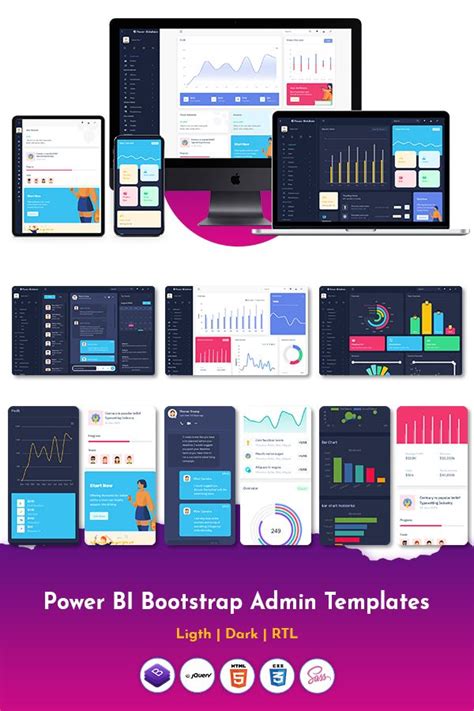 Power BI Admin Responsive Bootstrap Admin Templates With UI Framework Ui Framework