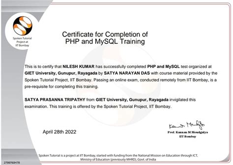 Nilesh Kumar On Linkedin Connections Php Mysql Spokentutorial Gietu