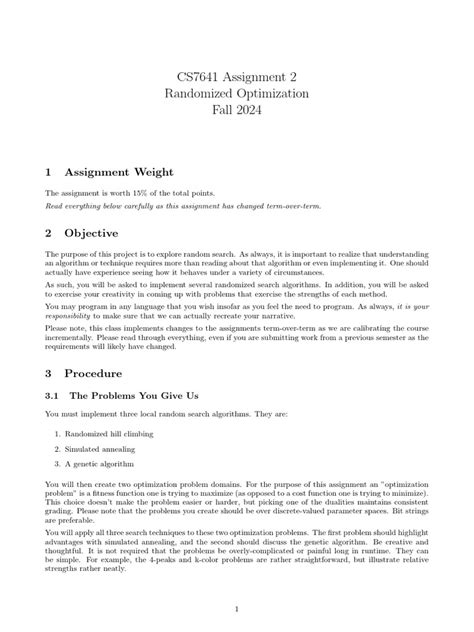 7641 Assignment 2 Fall 2024 Pdf Mathematical Optimization Experiment