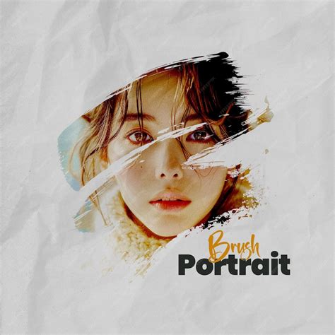 Premium Psd Brush Effect Portrait