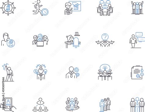 Task Management Outline Icons Collection Organizing Planning