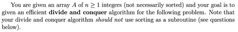 Solved You Are Given An Array A Of N 1 Integers Not
