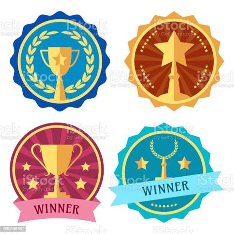 레이블 상과 컵 디자인 로고의 집합입니다 벡터 일러스트 레이 션 1위에 대한 스톡 벡터 아트 및 기타 이미지 1위 Championship 개체 그룹 Istock