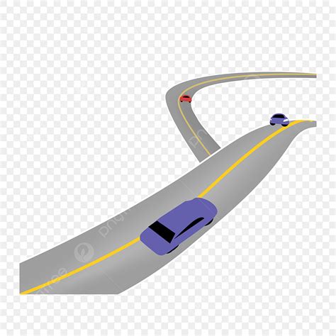 고속도로 자동차 일러스트 파란 차 빨간 고속도로 클립 아트 고속도로 차 Png 일러스트 및 Psd 이미지 무료 다운로드 Pngtree