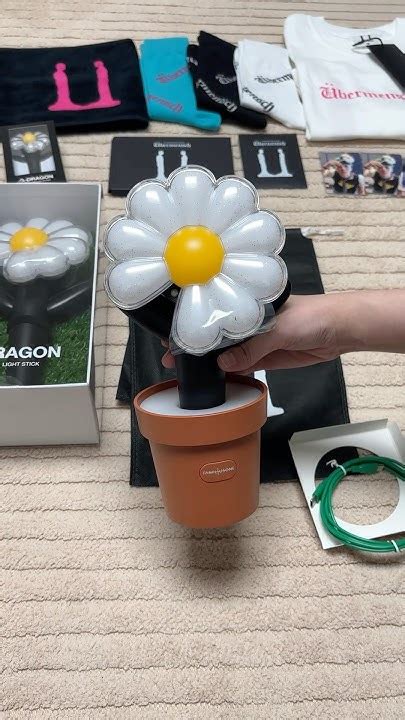 지드래곤 응원봉 데이지봉 화분 무드등 언박싱 굿즈깡 굿즈언박싱 지디굿즈 Gd Gdragon 빅뱅 데이지봉 응원봉 무드등 더현대지디 지디더현대 지디응원봉