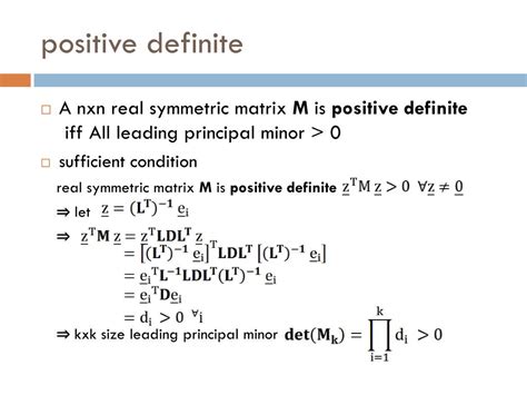 Ppt Test For Definiteness Of Matrix Powerpoint Presentation Free