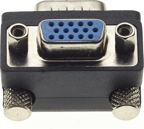 Buy 90 Degree Right Angle Vga Adaptor 15 Pin Male To Female Extension
