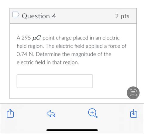 Solved Question ptsA μC point charge placed in an Chegg