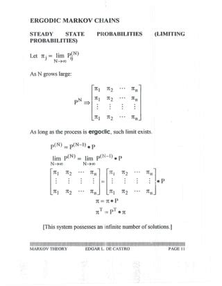 Markov Theory PDF
