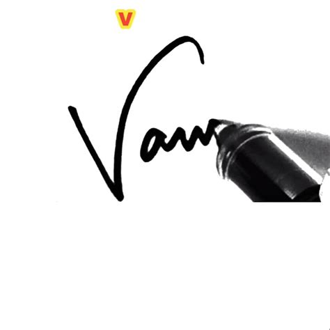 V Letter Signature ️💜 Youtube