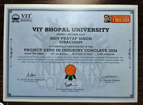 Shiv Pratap Singh On Linkedin Iot Robotics Innovation Techenthusiast Robowarriors Vitbhopal