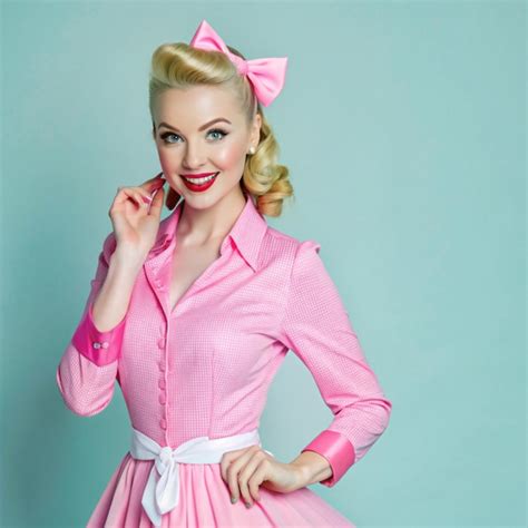 Classic And Glamorous Pinup Lady In Retro Fashion Vintage Poster Retro