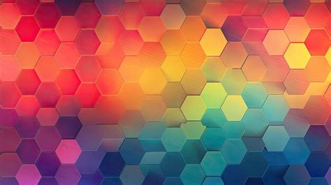 premium ai image a repeating hexagon pattern with a gradient effect
