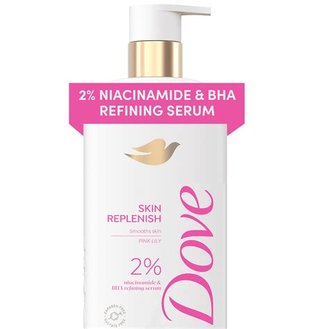 Dove Replenishing Body Wash 2 Niacinamide And Bha Serum 18 5 Oz