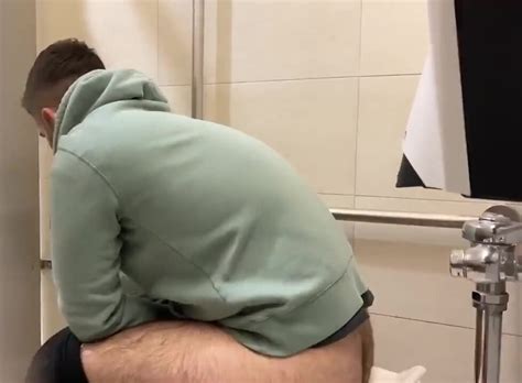Hairy Ass Spied In Public Toilet Thisvid Com