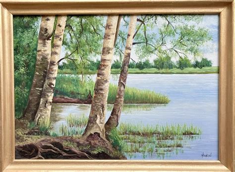 Купить картину 4 березы в Москве от художника Жужгов Валерий