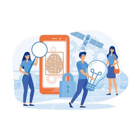 Premium Vector Finger Authentication Fingerprint Screening Security System Fraud Detection