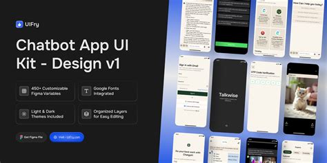 Chatbot App UI Kit- Design v1 | Figma