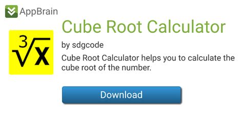 Cube Root Calculator For Android Free App Download
