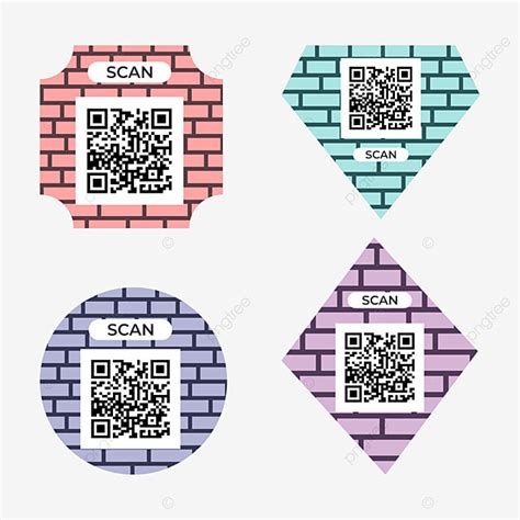 Gambar Kode Qr Unduh Gratis Label Gaya Bata Kode Informasi Kode Batang Png Dan Vektor Dengan