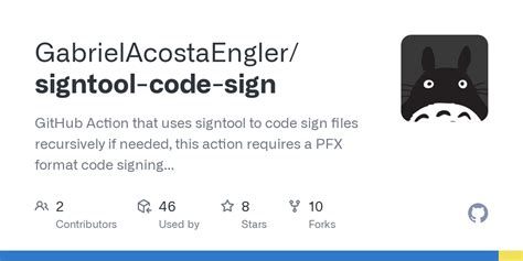 Github Gabrielacostaenglersigntool Code Sign Github Action That